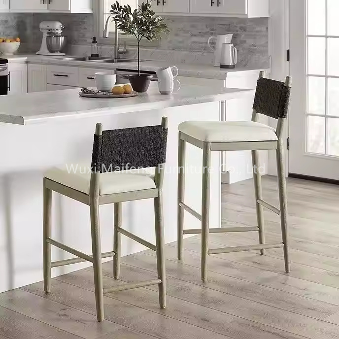 DJOCT-121 Wooden High Bar Chair – Wuxi Maifeng Furniture Co., Ltd.