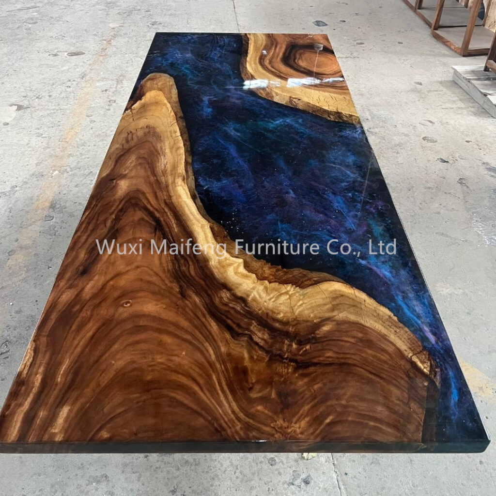 Customizing a Starry Sky Epoxy South American Walnut Dining Table for ...