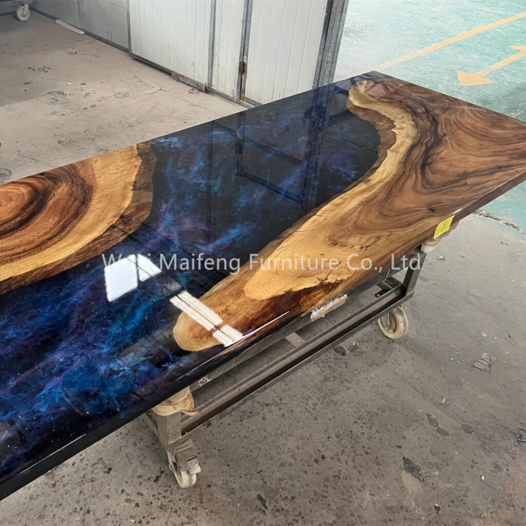 Customizing a Starry Sky Epoxy South American Walnut Dining Table for ...